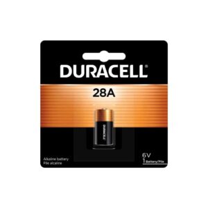 duracell 28a 6v alkaline battery, 1 count pack, 28a 6 volt alkaline battery, long-lasting for cameras, medical devices, garage door openers, and more