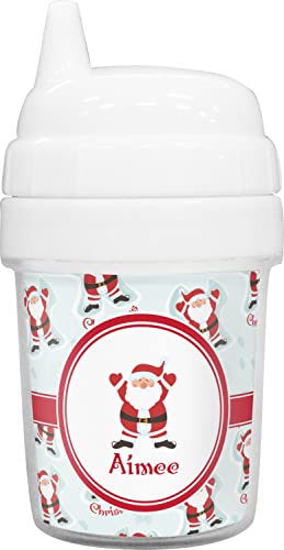 Personalized Santa Clause Making Snow Angels Baby Sippy Cup