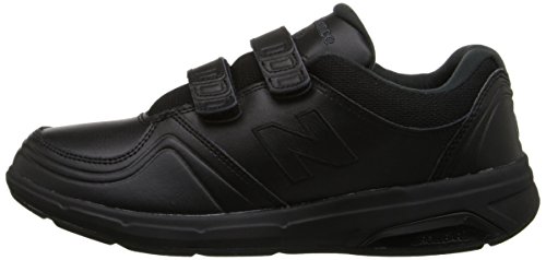 New Balance womens 813 V1 Hook and Loop Walking Shoe, Black, 7.5 Wide US