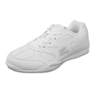 zephz womens zenith white cheerleading shoe 8.5