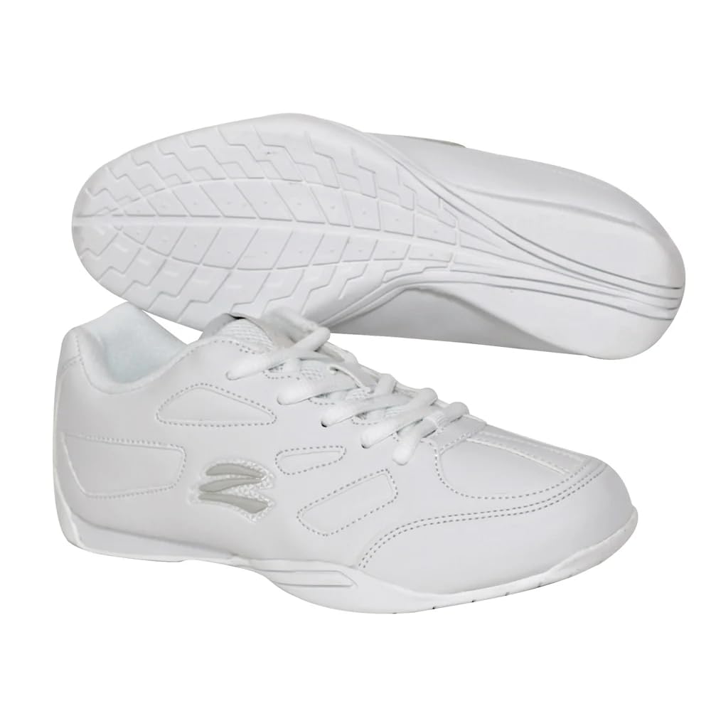 Zephz Womens Zenith White Cheerleading Shoe 8.5