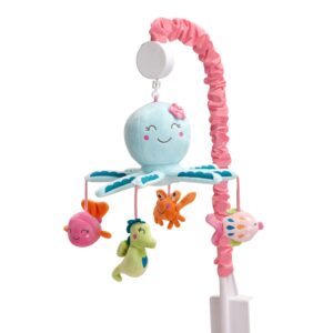 carter's sea collection musical mobile, pink/blue/turquoise