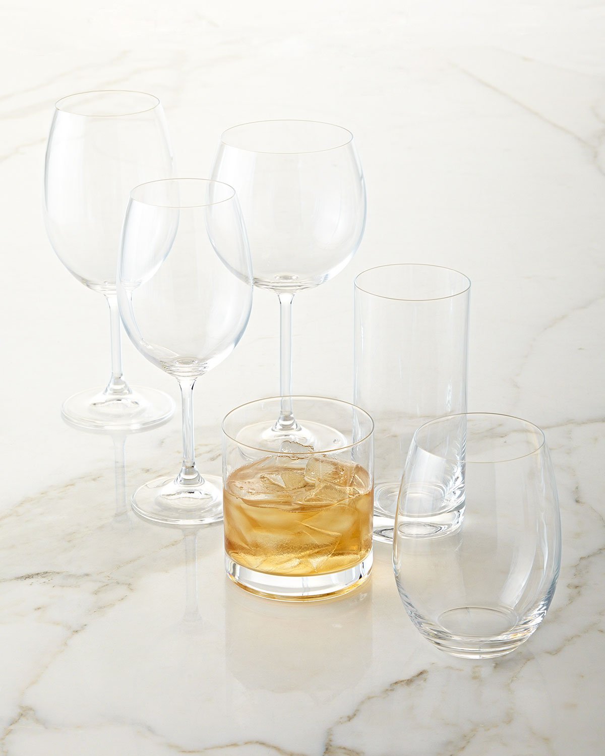 Mikasa Laura Stemless Wine Glass, 18.25-Ounce, Set of 4