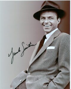 kirkland frank sinatra, 8 x 10 photo display autograph on glossy photo paper