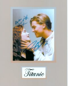 kirkland titanic, classic movie, 8 x 10 photo display autograph on glossy photo paper