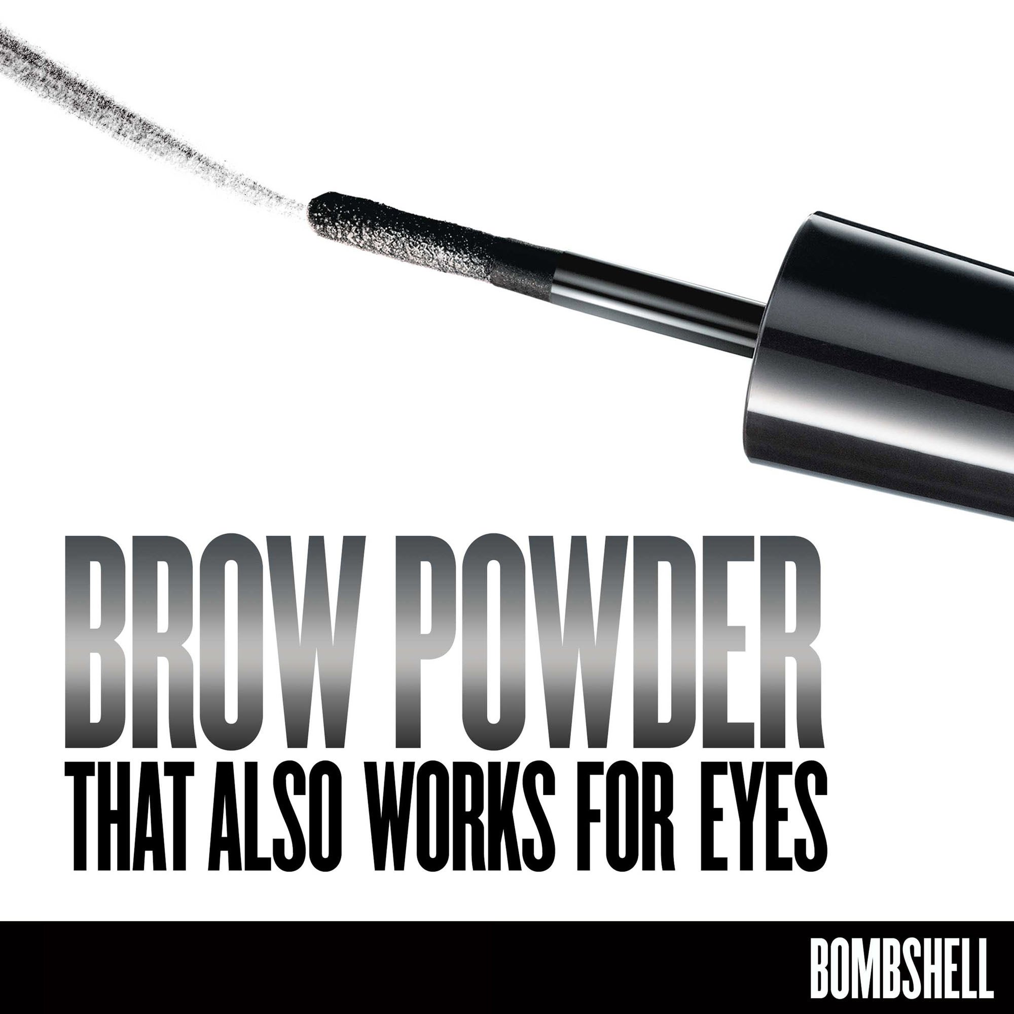 COVERGIRL Bombshell POW-der Brow & Liner Eyebrow Powder Black 800, .24 oz (packaging may vary)