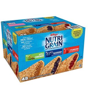 nutri-grain-kellogg's cereal bars variety pack, 48-count