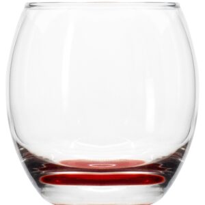 Red Co. Small 13.75 oz Multicolored Drinking Glass Set of 6 for Water, Beverage, Cocktail, Mixed Drinks