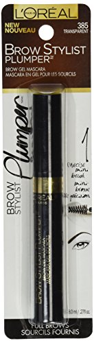 L'Oreal Paris Brow Stylist Plumper Brow Mascara, Transparent 385, 0.27 Fluid Ounce