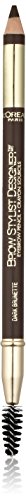 L'Oreal Paris Brow Stylist Designer Eyebrow Pencil, Dark Brunette [315] 0.045 oz