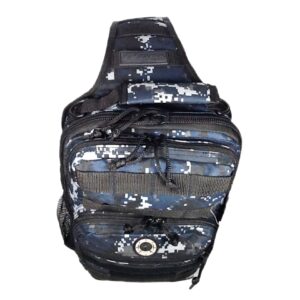 NexPak 12" 800cu. in. Tactical Sling Shoulder Hiking Backpack TL312 DMBK DIGITAL CAMOUFLAGE Navy Blue