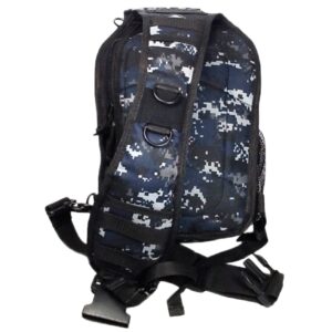 NexPak 12" 800cu. in. Tactical Sling Shoulder Hiking Backpack TL312 DMBK DIGITAL CAMOUFLAGE Navy Blue