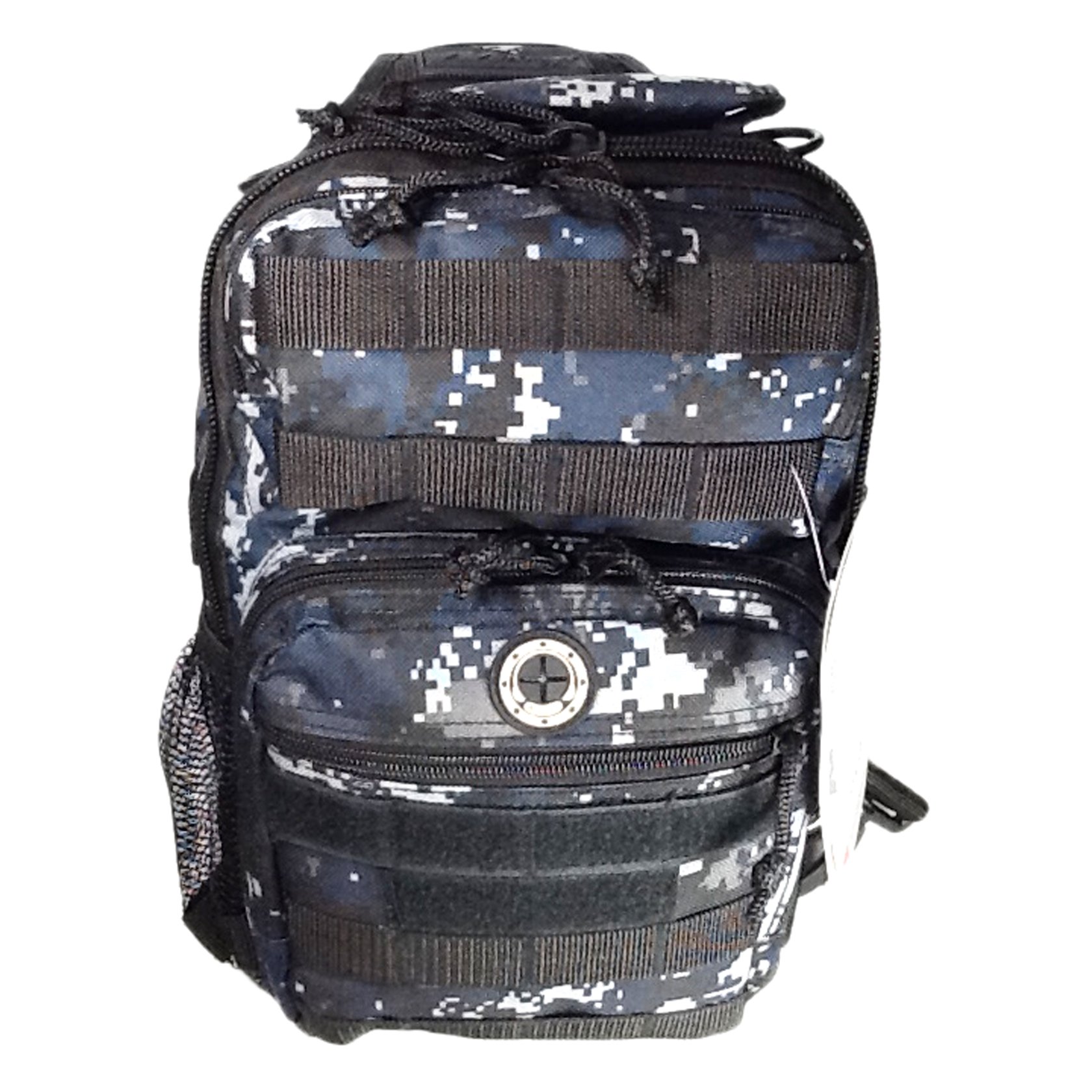 NexPak 12" 800cu. in. Tactical Sling Shoulder Hiking Backpack TL312 DMBK DIGITAL CAMOUFLAGE Navy Blue