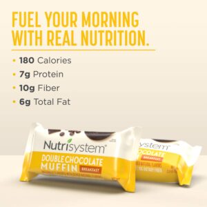 Nutrisystem® Double Chocolate Breakfast Muffins Pack, Helps Support Weight Loss - 16 Count