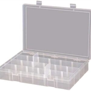 Durham Mfg COMPART BOX ADJ PLASTIC CLR