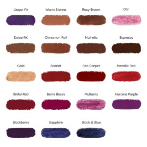 Ruby Kisses Lipstick, Black Color, Matte Finish, Long-Lasting, Highly Pigmented, Smooth Apply, Full Coverage Lip Color Makeup (Blackism)