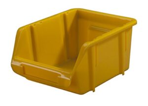 stack-on bin-1507 parts storage organizer bin, small, yellow