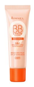 rimmel london match perfection radiance - 001 light - bb cream, brightening, moisturizing, spf 20, 1oz