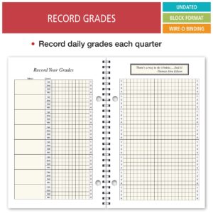 Student Planner Daily Format for Elementary School (S85-Red) 5.5 x 8.5