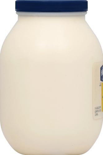 Hellmann's Real Mayonnaise Jar, Condiment for Sandwiches, Salads, Mayo Made with 100% Cage Free Eggs, Gluten Free 1 gallon 128 oz, Pack of 1