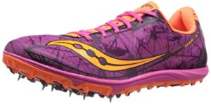 saucony women's shay xc4-w, raspberry/vizi orange, 6 m us