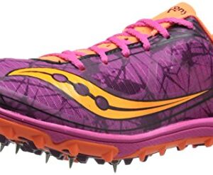 Saucony Women's Shay XC4-W, Raspberry/Vizi Orange, 6 M US