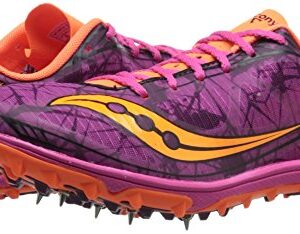 Saucony Women's Shay XC4-W, Raspberry/Vizi Orange, 6 M US