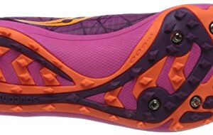 Saucony Women's Shay XC4-W, Raspberry/Vizi Orange, 6 M US