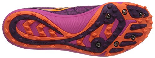 Saucony Women's Shay XC4-W, Raspberry/Vizi Orange, 6 M US