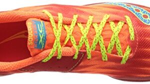 Saucony Women's Kilkenny XC5 Flat W, Vizi Orange/Citron, 9.5 M US