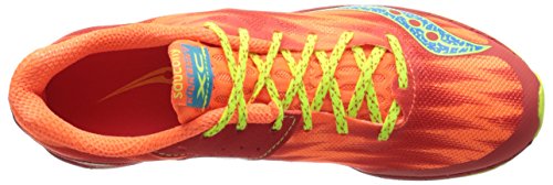 Saucony Women's Kilkenny XC5 Flat W, Vizi Orange/Citron, 9.5 M US