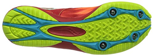 Saucony Women's Kilkenny XC5 Flat W, Vizi Orange/Citron, 9.5 M US