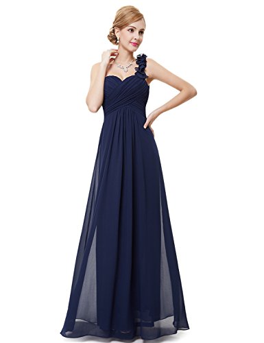 Ever-Pretty Womens Floor Length Sweetheart Neckline Formal Bridesmaids Dress 12 US Navy Blue