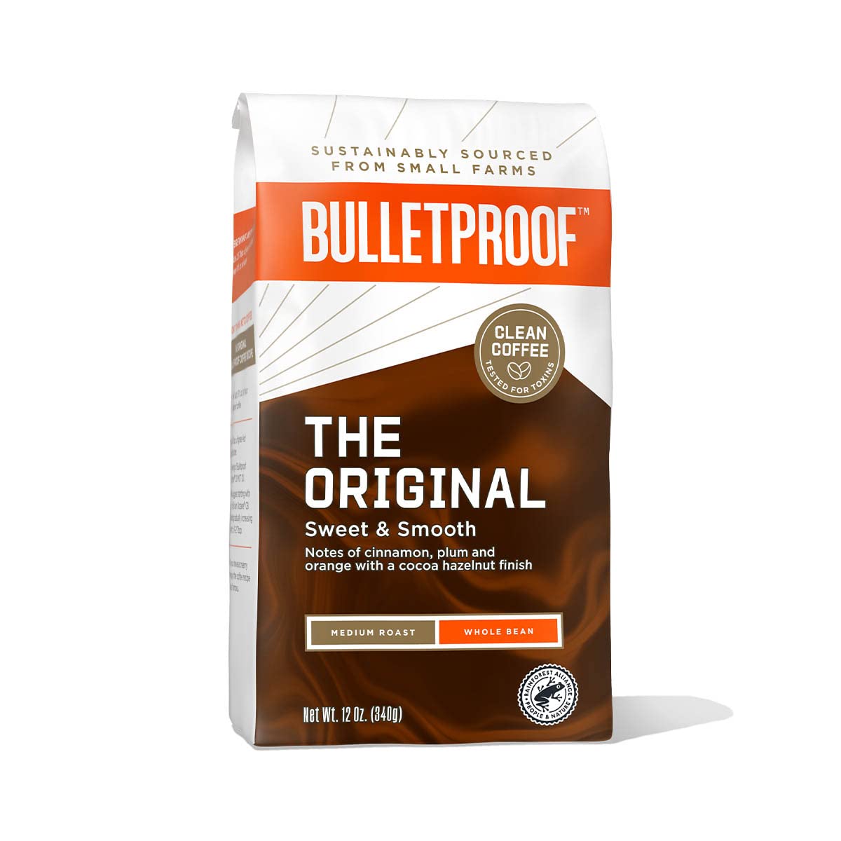 Bulletproof Original Medium Roast Whole Bean Coffee, 12 Ounces, 100% Arabica Coffee Sourced from Guatemala, Colombia, & El Salvador