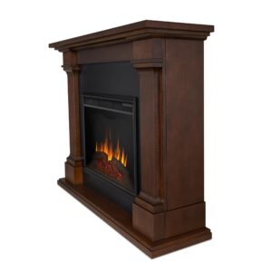 Callaway 63" Grand Electric Fireplace in Chestnut Oak by Real Flame