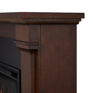 Callaway 63" Grand Electric Fireplace in Chestnut Oak by Real Flame