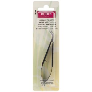 bohin hardanger embroidery scissors/tweezers, 4.375-inch