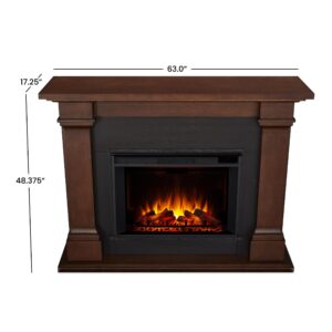 Callaway 63" Grand Electric Fireplace in Chestnut Oak by Real Flame