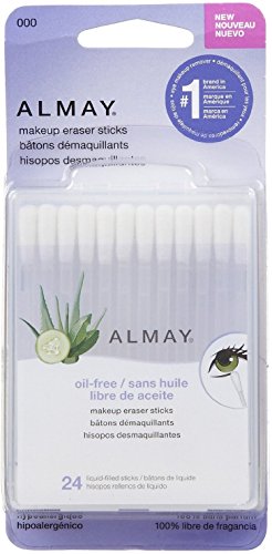 Almay Makeup Eraser Sticks, Liquid Filled Sticks 24 ea (Pack of 4)