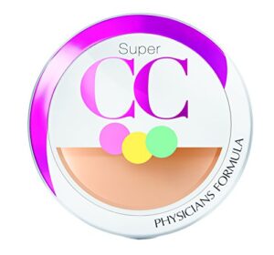 physicians formula super cc color-correction and care cc compact cream spf 30, light/medium, 0.28 ounce