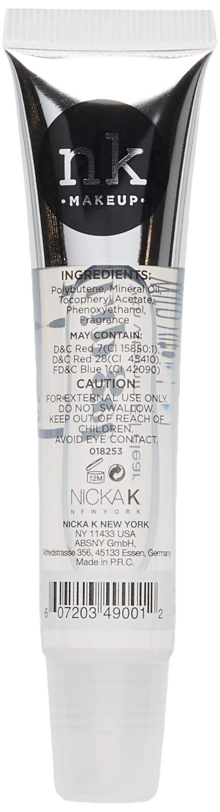 Nicka K Lip Gel Clear, 1 Count