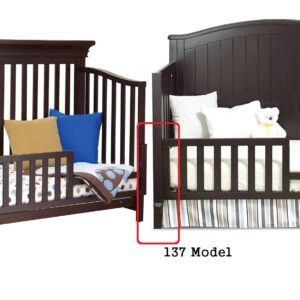 Sorelle Providence Convertible Crib Toddler Rail, Vintage Frost