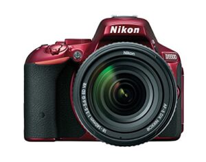 nikon d5500 dx-format digital slr w/ 18-140mm vr kit (red)