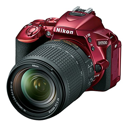 Nikon D5500 DX-format Digital SLR w/ 18-140mm VR Kit (Red)