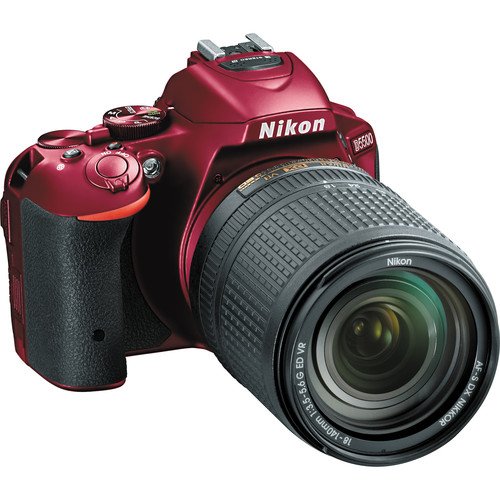 Nikon D5500 DX-format Digital SLR w/ 18-140mm VR Kit (Red)