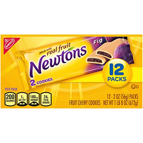 Newtons Soft & Fruit Chewy Cookies, (2 Cookies Per Pack) Fig, 24 Oz (Pack of 12)