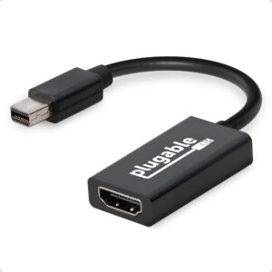 plugable mini displayport/thunderbolt 2 to hdmi 2.0 adapter for older macs and surface pcs with mdp ports - driverless