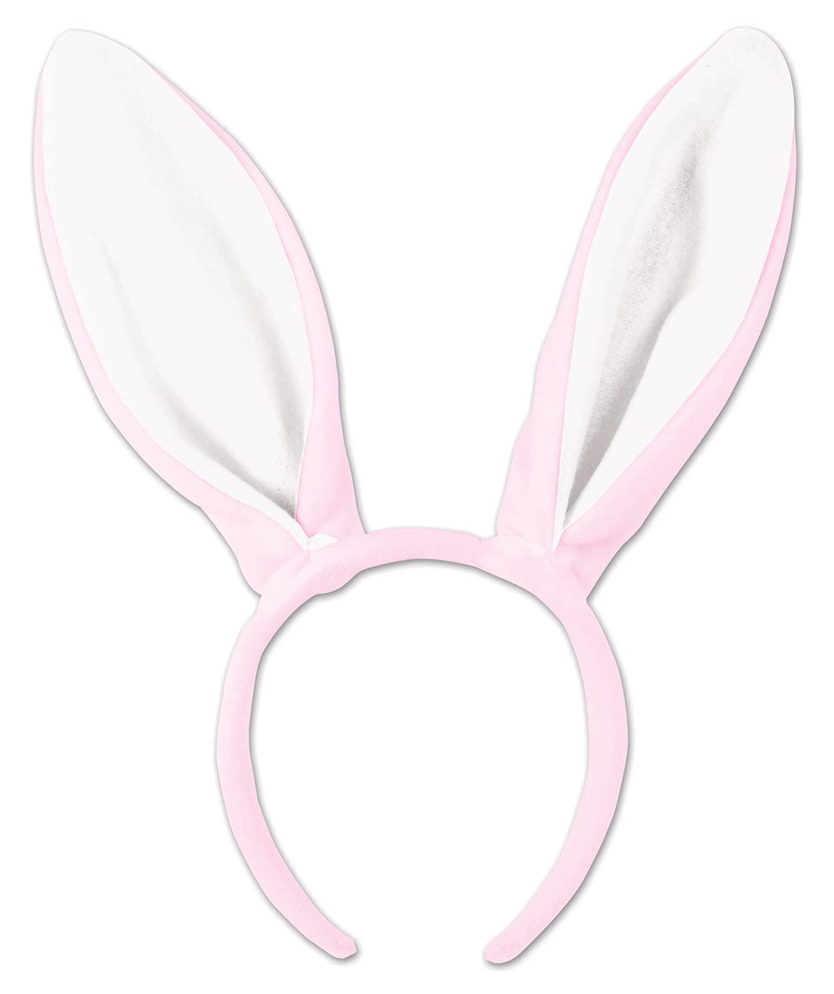 Beistle Soft-Touch Bunny Ears Pink & White