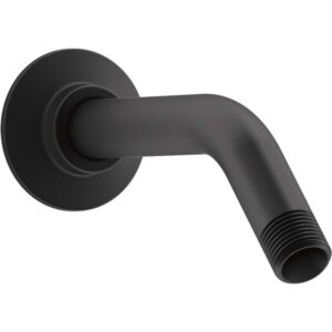 kohler mastershower shower arm and flange,7-1/2" long, matte black