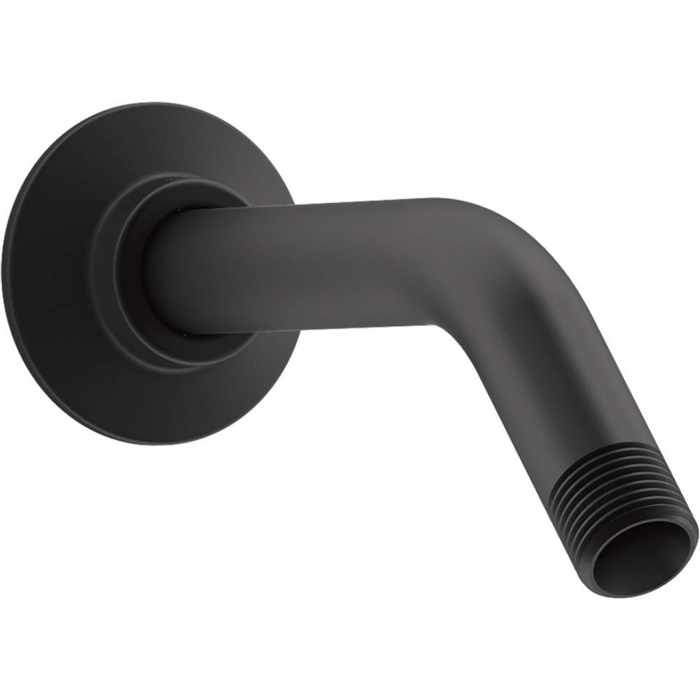 KOHLER MasterShower shower arm and flange,7-1/2" long, Matte Black